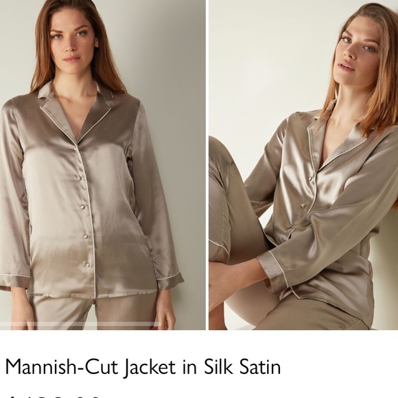 intimissimi | Intimates & Sleepwear | Mannishcut Jacket In Silk Satin ...